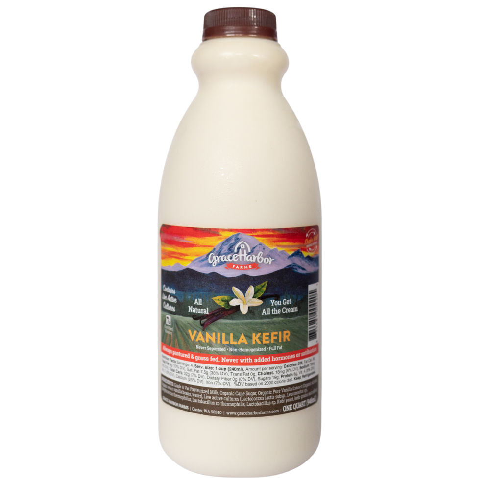 Vanilla Kefir 32oz – Grace Harbor Farm
